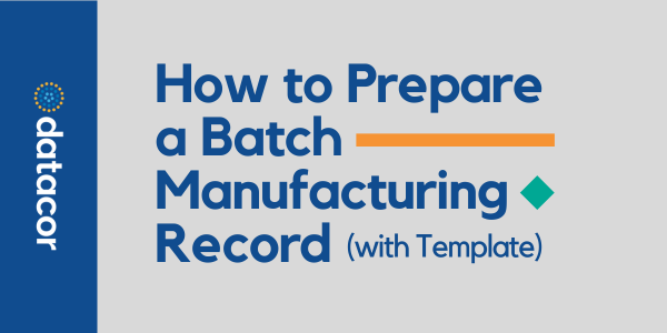 2024 Batch Manufacturing Record - Definition, Template & Examples